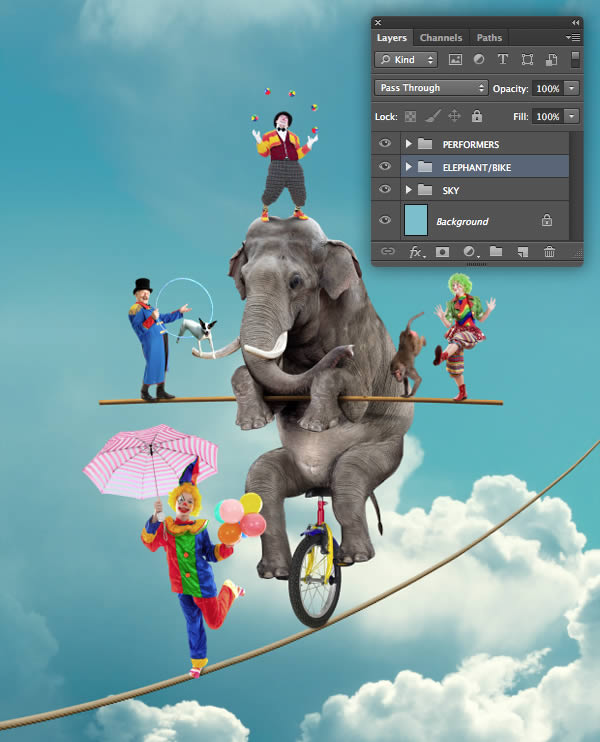 Create a Magical Circus Photo Manipulation