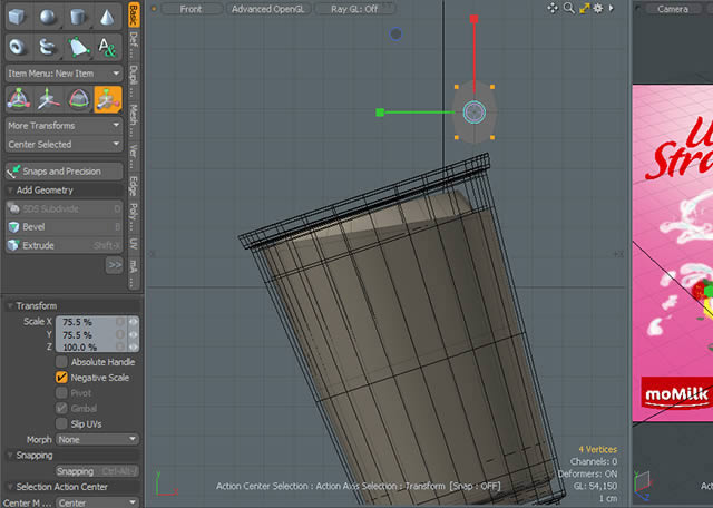 Create a Commercial Print Advertisement Using 3D Splashes