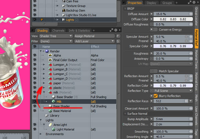 Create a Commercial Print Advertisement Using 3D Splashes